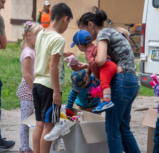 Children Rummage Second Hand Toys Their Editorial Stock Photo - Stock ...