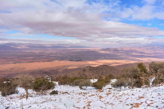 Snow Ice On Sand Dunes Sahara Editorial Stock Photo - Stock Image ...