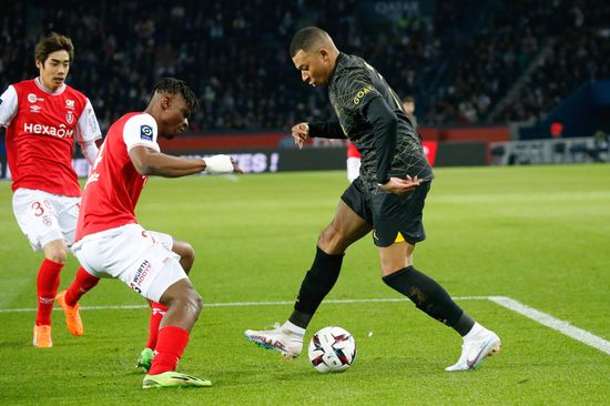 Psgs Forward Kylian Mbappe Plays Ball Editorial Stock Photo - Stock ...