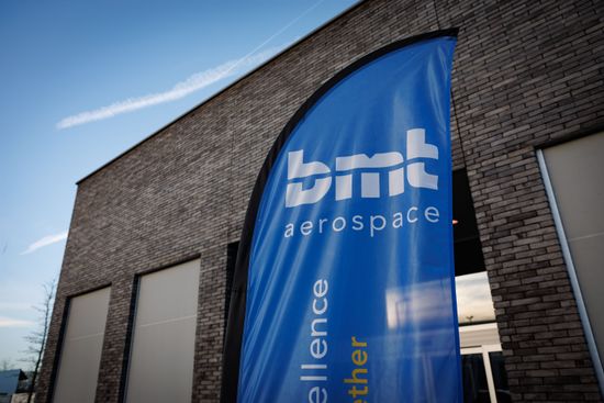 Illustration Picture Shows Bmt Aerospace Logo Editorial Stock Photo ...