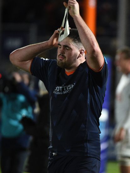 Marshall Sykes Edinburgh Rugby Lock Stands Editorial Stock Photo ...