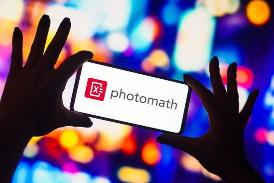 This Photo Illustration Photomath Logo Displayed Editorial Stock Photo ...