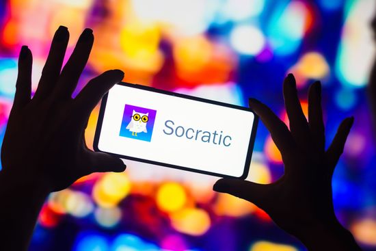 This Photo Illustration Socratic Logo Displayed Editorial Stock Photo ...
