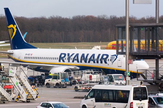 General View Ryanair Airplane Seenn Parked Editorial Stock Photo ...