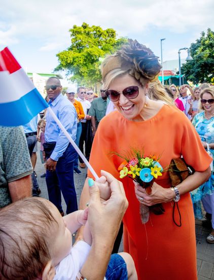 Queen Maxima Visits San Nicolas Filomena Editorial Stock Photo - Stock ...