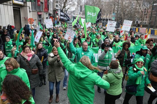 Csc Acv Union Demonstrators Green Pictured Editorial Stock Photo ...