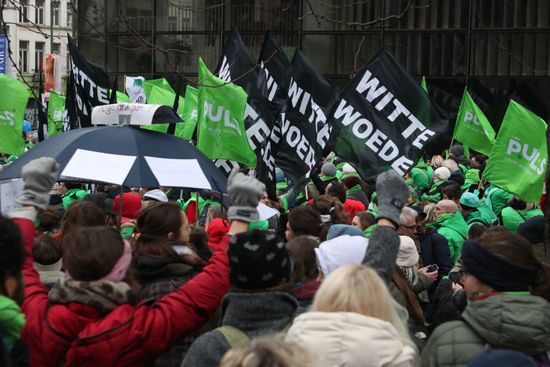 Csc Acv Union Demonstrators Green Pictured Editorial Stock Photo ...