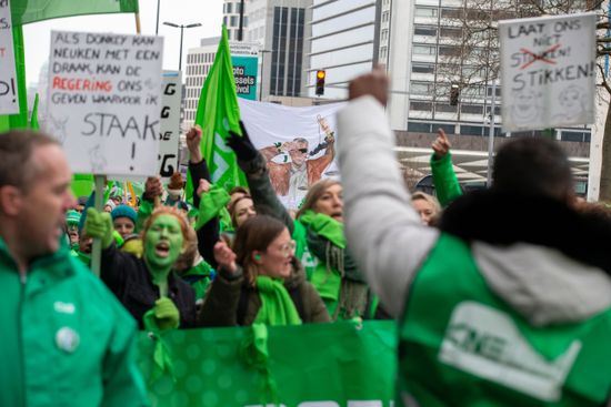 Csc Acv Union Demonstrators Green Pictured Editorial Stock Photo ...