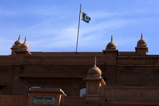 Pakistani Flag Flies Halfmast Kyber Pakhtunkhwa Editorial Stock Photo ...