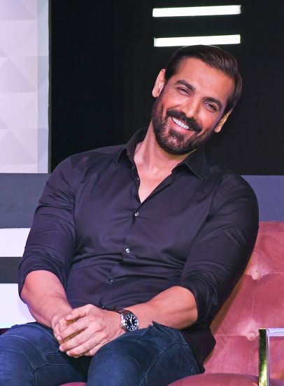 Bollywood Actor John Abraham Smiles During Editorial Stock Photo ...