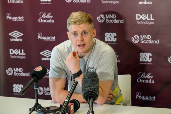 Alex Cochrane Hearts Speaks Media During Editorial Stock Photo - Stock ...