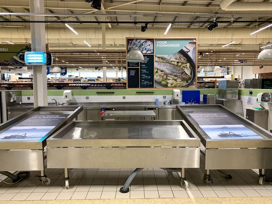 Fresh Fish Counter Tesco Extra Store Editorial Stock Photo - Stock ...