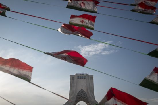 View Azadi Freedom Monument Decorated Iran Editorial Stock Photo ...