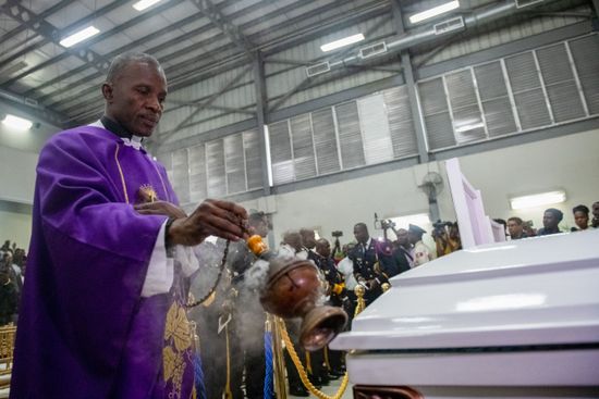 Religious Officiates Mass Say Goodbye Three Editorial Stock Photo ...