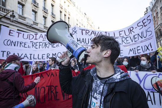 People Participate Demonstration Against Governments Controversial ...