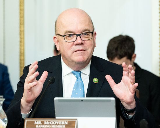 Us Representative Jim Mcgovern Dma Speaking Editorial Stock Photo ...