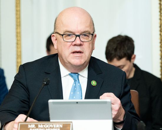Us Representative Jim Mcgovern Dma Speaking Editorial Stock Photo ...