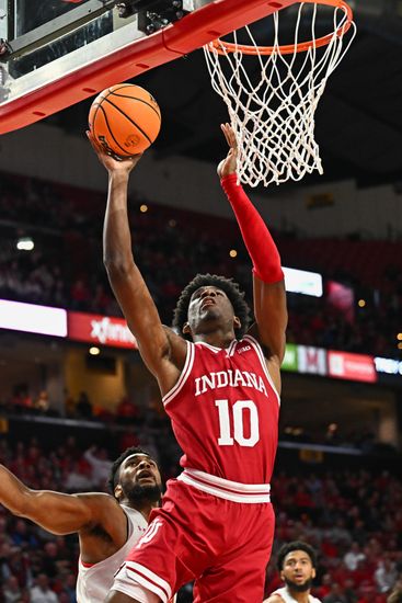 Indiana Hoosiers Forward Kaleb Banks 10 Editorial Stock Photo - Stock ...