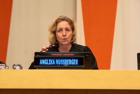 Honorable Judge Angelica Nussberger Former Vice Editorial Stock Photo ...