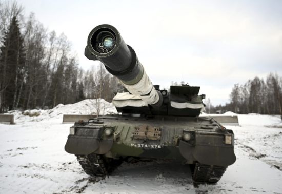 Main Battle Tank Leopard 2a6 Finnish Editorial Stock Photo - Stock ...