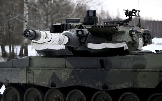 Main Battle Tank Leopard 2a6 Finnish Editorial Stock Photo - Stock ...