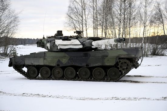 Main Battle Tank Leopard 2a6 Finnish Editorial Stock Photo - Stock ...
