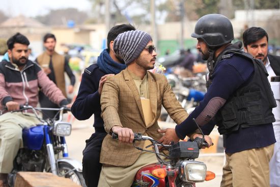 Police Search People Checkpoint Security Has Editorial Stock Photo ...