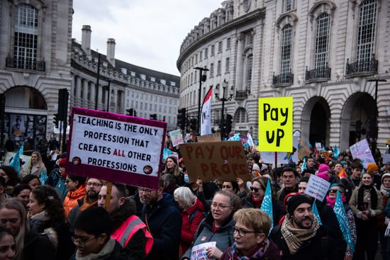 Activists March Placards On Regent Street Editorial Stock Photo - Stock ...