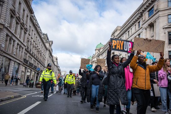 Activists March Placards During Public Commercial Editorial Stock Photo ...