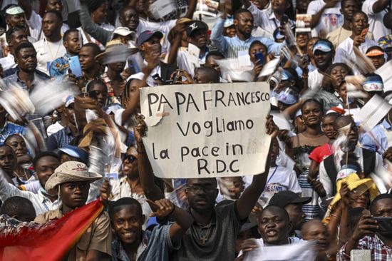 Faithful Holds Placard Reading Pope Francis Editorial Stock Photo ...