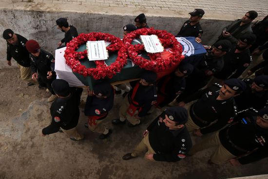 Pakistani Security Officials Attend Funeral Ceremonyl Editorial Stock ...