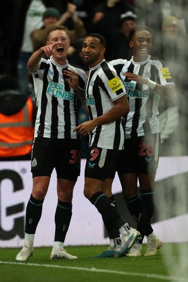 Newcastle Uniteds Sean Longstaff Celebrates Callum Editorial Stock ...