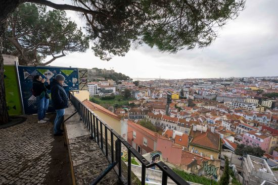 Several People Seen Sitting Viewpoint Located Editorial Stock Photo ...