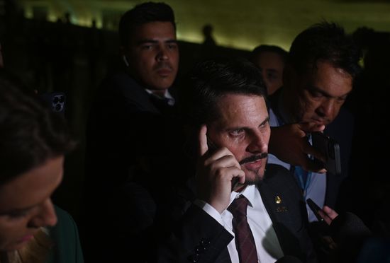 Brazilian Senator Marcos Do Val Speaks Editorial Stock Photo - Stock ...