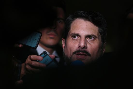 Brazilian Senator Marcos Do Val Speaks Editorial Stock Photo - Stock ...