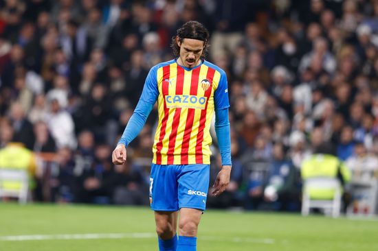 Edison Cavani Valencia Looks On During Editorial Stock Photo - Stock ...