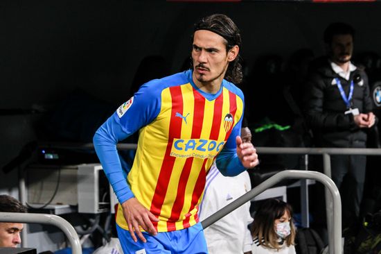 Edison Cavani Valencia Looks On During Editorial Stock Photo - Stock ...