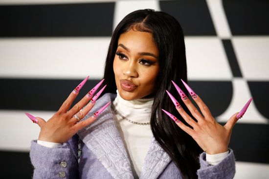 Saweetie Attends Warner Music Group Pregrammy Editorial Stock Photo ...