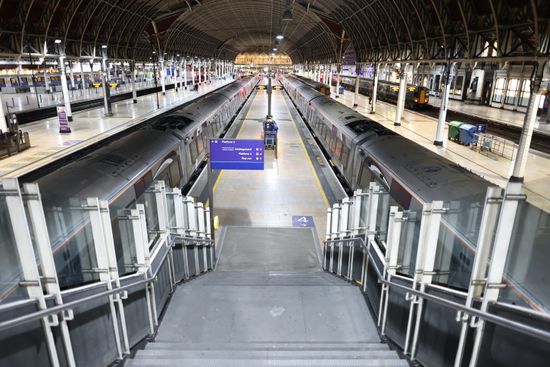 Deserted Platforms Paddington Station London On Editorial Stock Photo ...