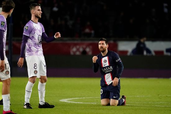 Lionel Messi Psg Unhappy Challenge By Editorial Stock Photo - Stock ...