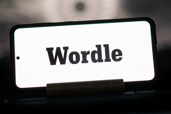 This Photo Illustration Wordle Logo Seen Editorial Stock Photo - Stock ...