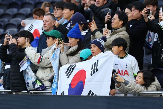 Tottenham Hotspur Fans Cheer On Son Editorial Stock Photo - Stock Image ...