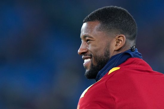 Georginio Wijnaldum Roma Smiles During Italian Editorial Stock Photo ...