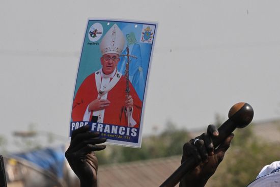 Local Holds Placard Welcome Pope Francis Editorial Stock Photo - Stock ...