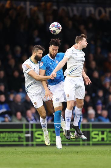 Kyle Wootton Stockport County Challenged By Editorial Stock Photo ...