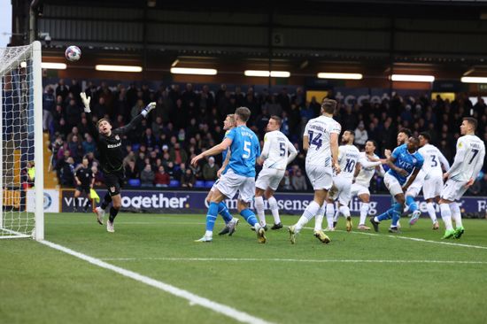 Kyle Wootton Stockport County Heads Towards Editorial Stock Photo ...