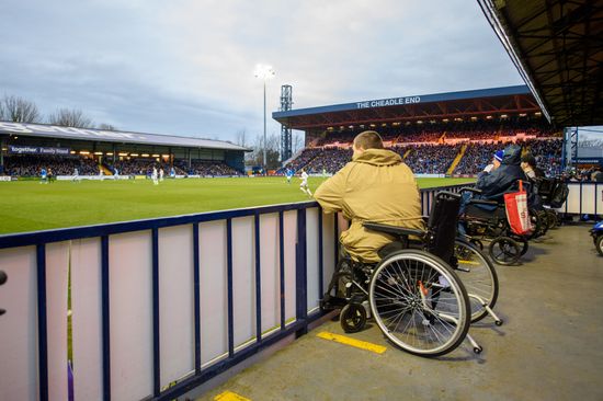 Disabled Fans Look On During Game Editorial Stock Photo - Stock Image ...