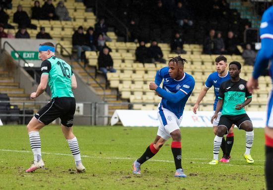 Rangers B Team Forward Zak Lovelace Editorial Stock Photo - Stock Image ...