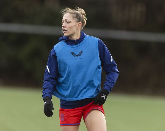 Rangers Womens Defender Hannah Davison Warms Editorial Stock Photo ...
