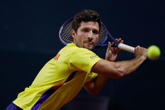 Nicolas Barrientos Colombia Returns Ball Against Editorial Stock Photo ...